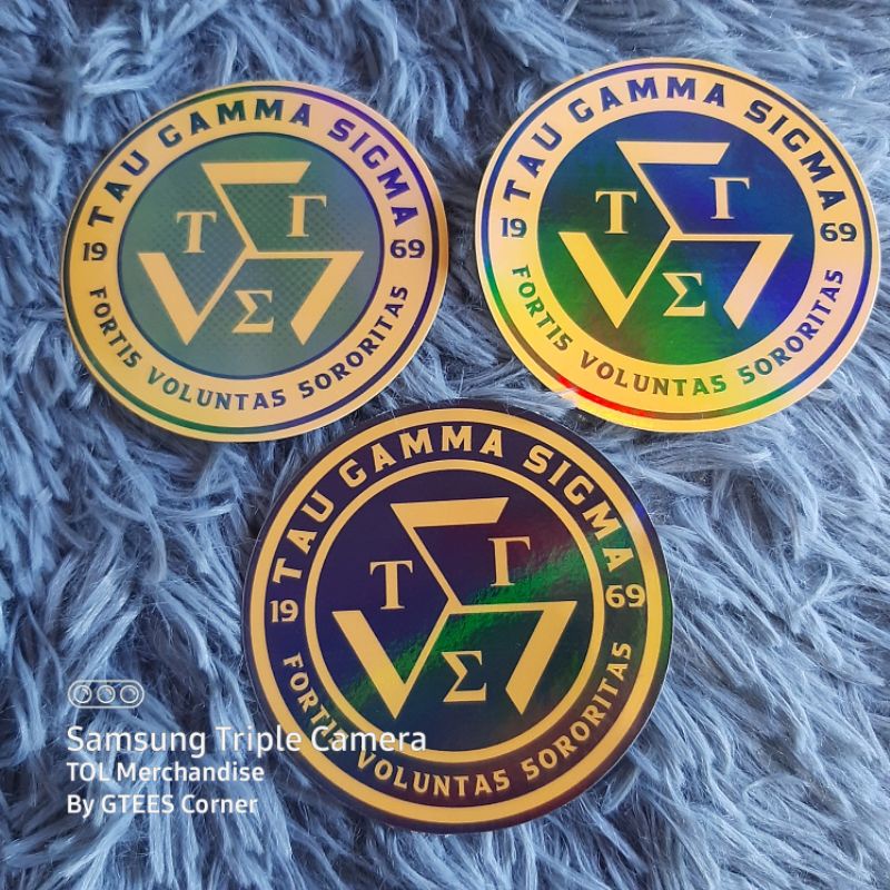 TAU GAMMA SIGMA LADY TRISKELION STICKER 3×3 INCHES | Shopee Philippines