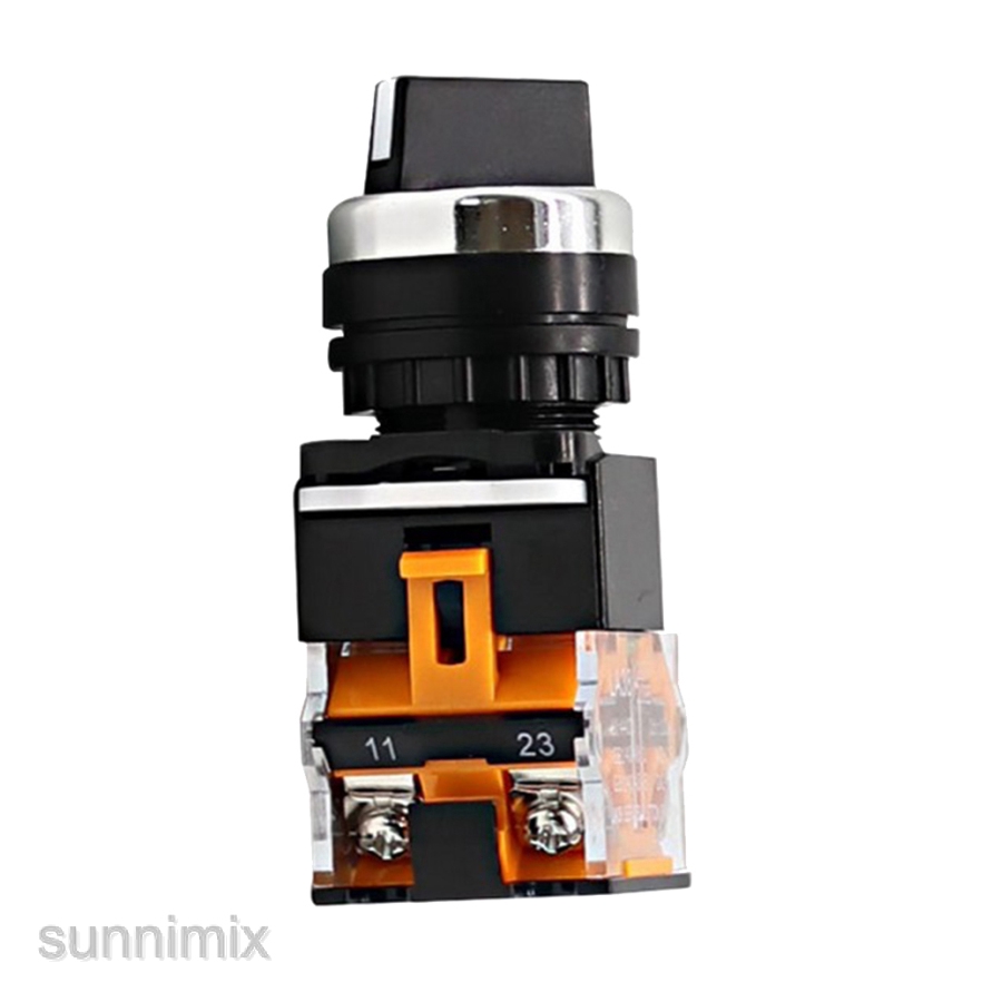 22mm 2 NO - Positions Latching Rotary Select Selector Switch | Shopee ...