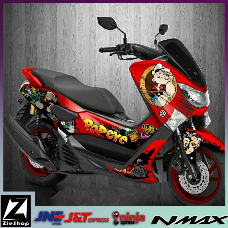 Old NMAX motorcycle Decal, full body, matte and glossy lamination, Nmax ...