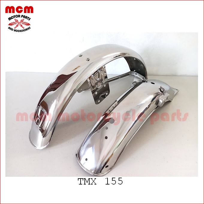 Stainless Fender Set FRONT REAR TMX 155 Rusi Racal Motorstar Motoposh ...