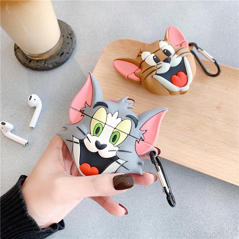 Airpods 4 case Cute Cartoon Tom Cat and Jerry Mouse For airpods pro 2nd ...