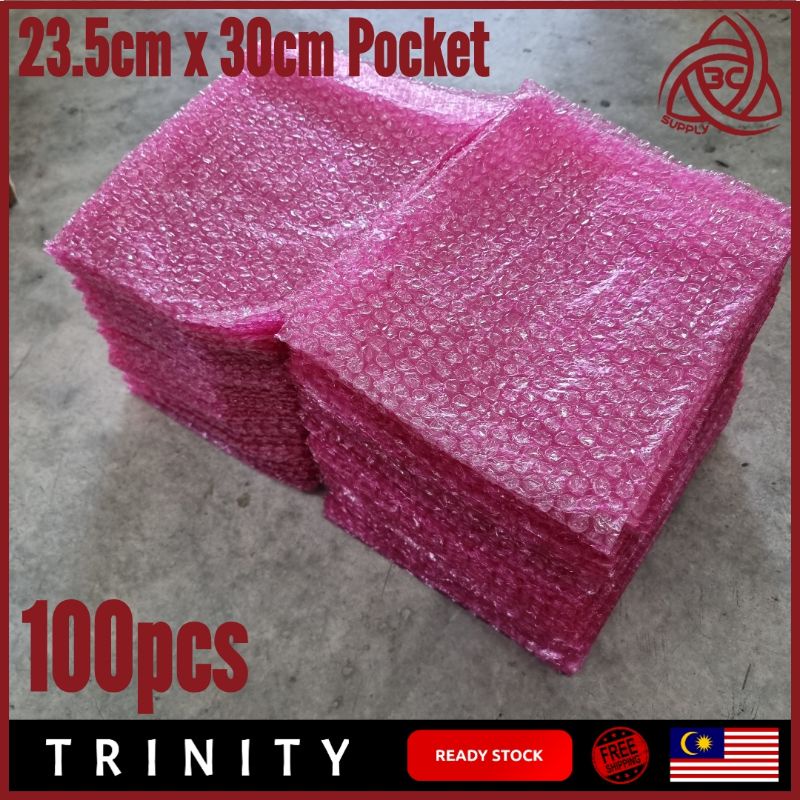 100pc x 23.5cm x 30cm Bubble Wrap Pocket - 2 Layer | Shopee Philippines