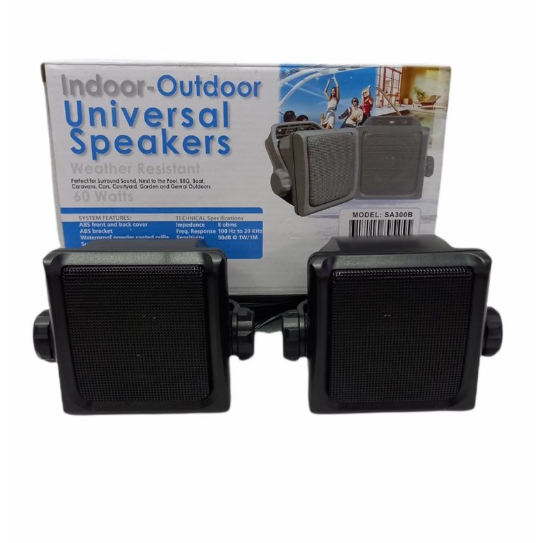 Studio Acoustic SA-300B 3'' Wall Speaker ( 60 Watts ) ( Black ...