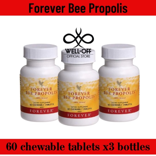 Forever Living - Forever Bee Propolis (60 chewable tablets x3 bottle ...