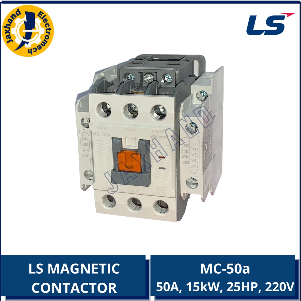 LS Magnetic Contactor 9A ~ 50A, 220VAC Coil, Metasol, 1NO | Shopee ...