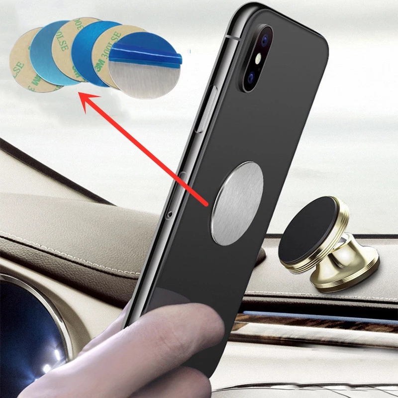Magnet Cell Phone Holder Car support telephone Smartphone Stand Round ...