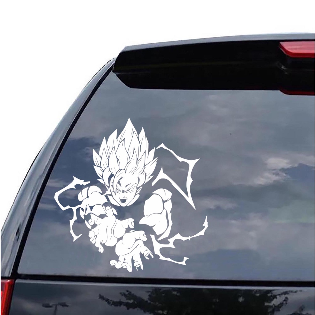 Goku Kamehame Dragon Ball Reflective Vinyl Cutting Car Sticker | Shopee ...