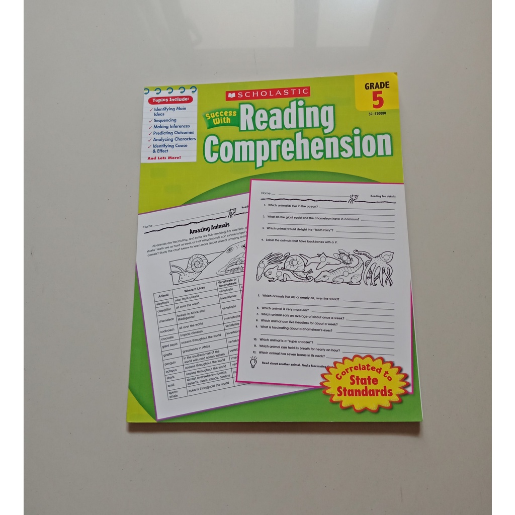 Scholastic Reading Comprehension Grade 5 | Shopee Philippines