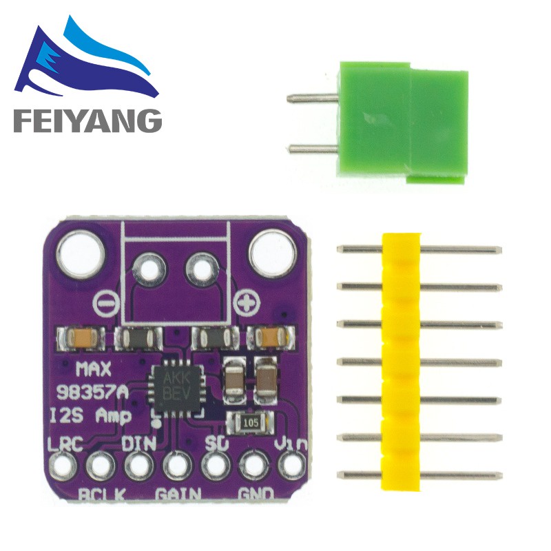 Max98357 3w Class D Amplifier Breakout Interface I2s Dac Decoder Module ...