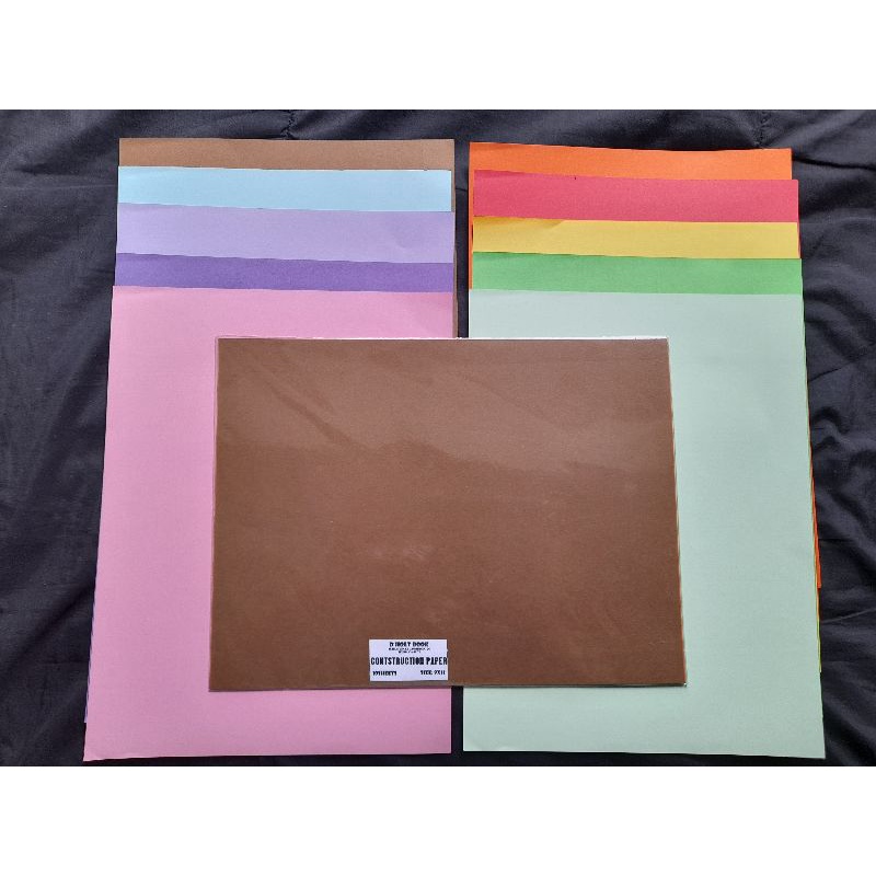 Construction Paper SINGLE COLOR/ASSORTED(A4, 9x12) | Shopee Philippines