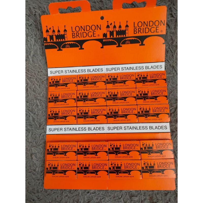 Original London Bridge Razor (1 Small Box Contents 5 pcs) | Shopee ...