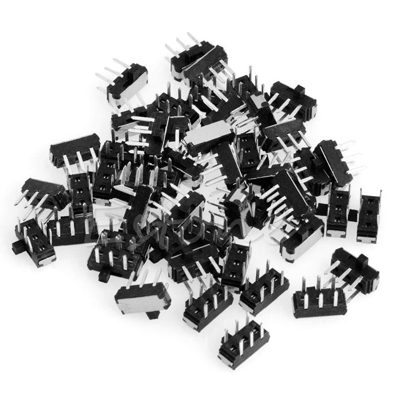 com* 50Pcs Slide Switch 6 Pin DPDT PCB Panel Mount Mini Micro Toggle ...