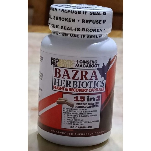 BAZRA HERBIOTIC 60 pcs capsule | Shopee Philippines