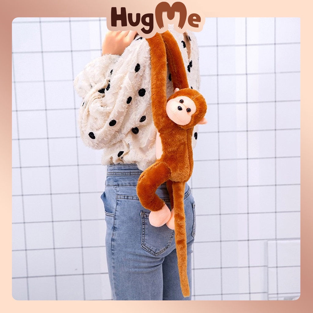 Hug Me Cute Long-Armed Monkey Doll With Music Stuff Toy Gift Valentine ...