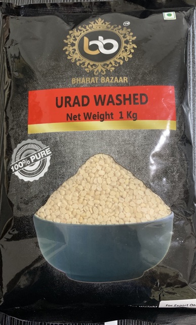 Bharat Bazaar Urad Dal - Washed - White Split Gram Lentil - From India ...