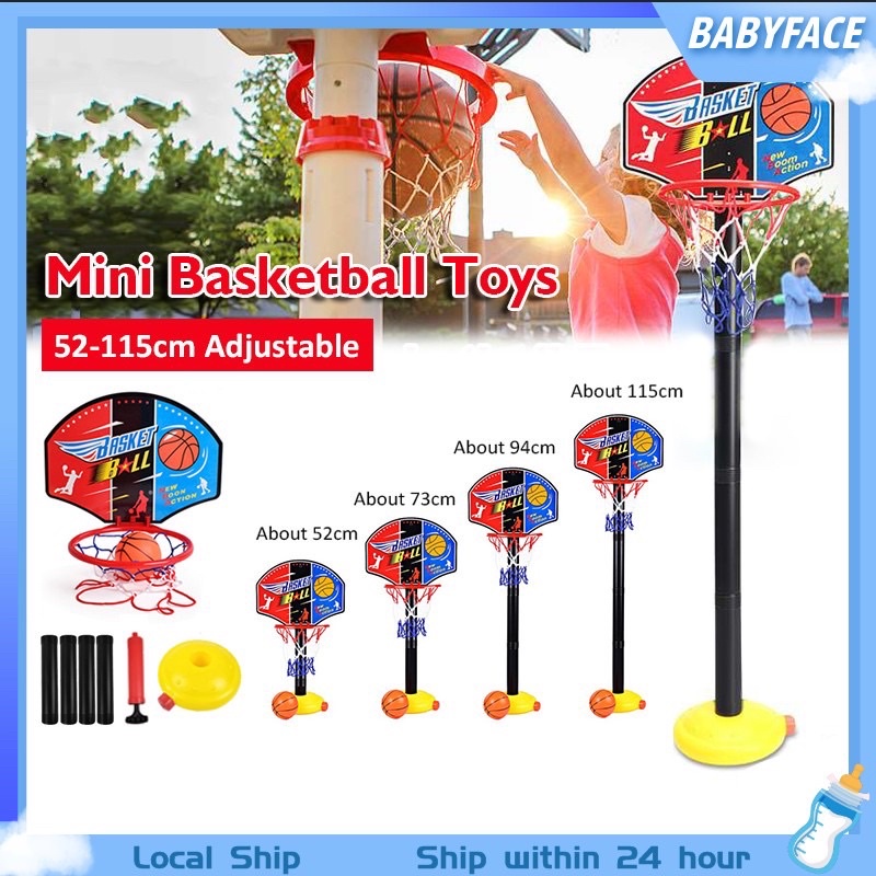 Kids mini basketball Stand Full Set Adjustable Hoop Board Basket Ball ...