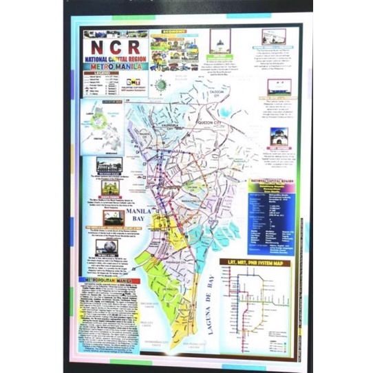 NCR Map and other Regional Maps 12x17.5 inches | Shopee Philippines