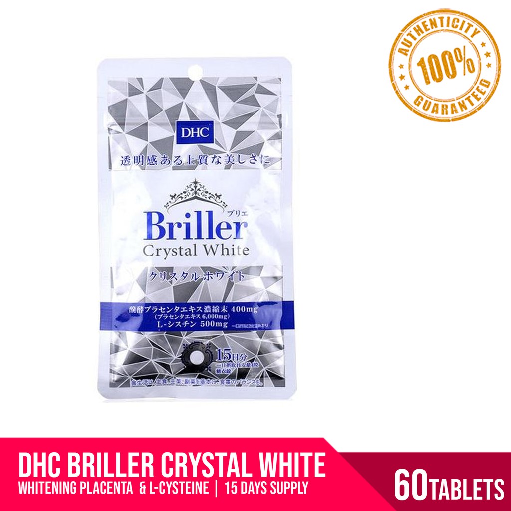 DHC Briller Crystal White ( Whitening Placenta and Cysteine) 15 days supply | Shopee Philippines