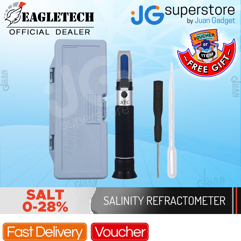 Eagletech SALINITY 0-28 Salt Refractometer 0-28% Salinity | Shopee ...