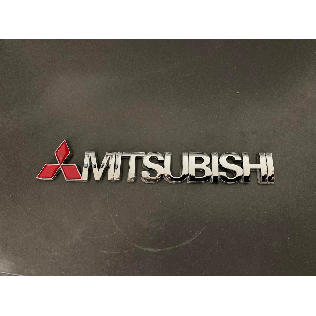 Mitsubishi Emblem Chrome Plastic 14cm | Shopee Philippines