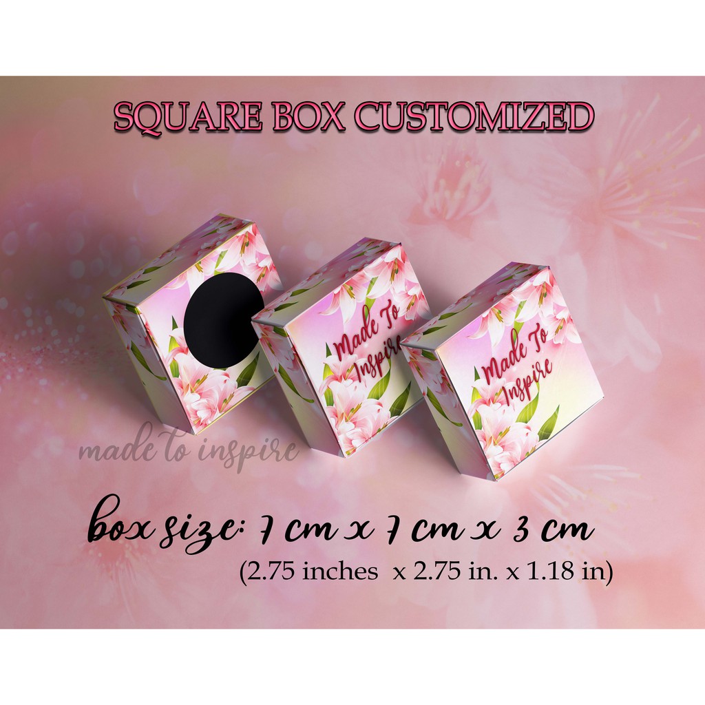 SQUARE BOX laminated | Shopee Philippines