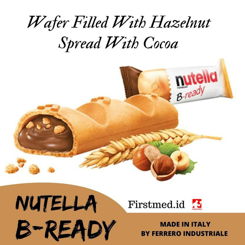 Nutella B-ready Wafers filled with jam nutella crunchy made in italy ...