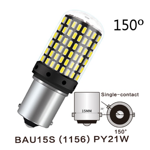 36W 2100 lumens 1156 BA15S BAU15S P21W 1157/BAY15D 7440 3014 144SMD LED ...