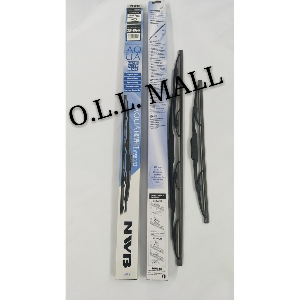 HONDA ACCORD NWB JAPAN AQUA WIPER BLADE ( 24" + 19") | Shopee Philippines