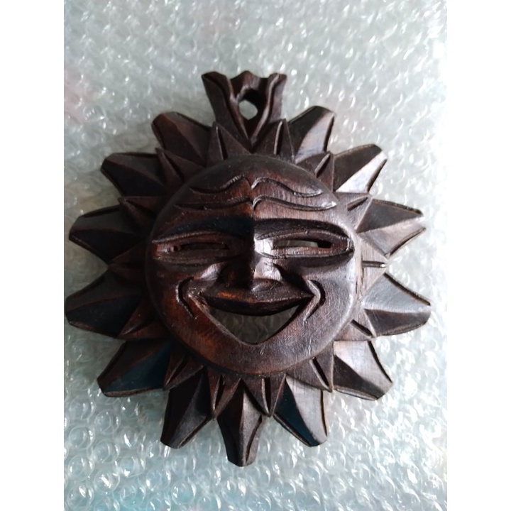 Wooden Sun Mask Wall Decor Philippine Souvenir Craft | Shopee Philippines