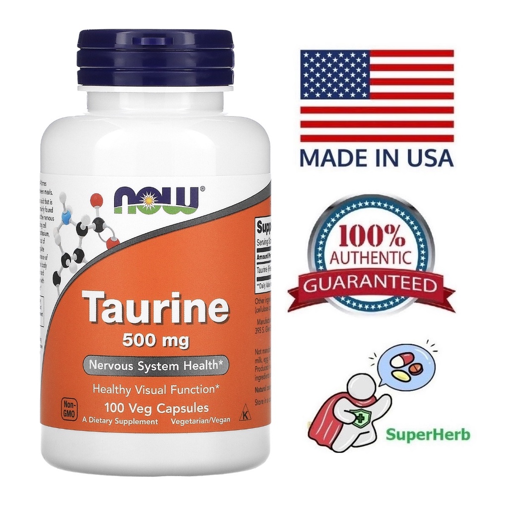 NOW Foods, Taurine, 500 mg or 1000mg | Shopee Philippines