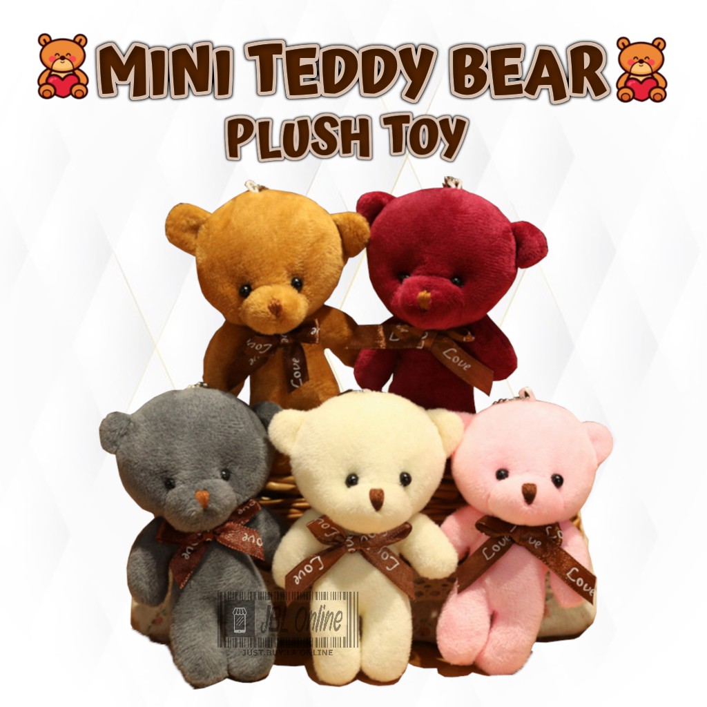Cute Plushie Stuffed Toys Mini Teddy Bear Cute Teddy Bear Kecil ...
