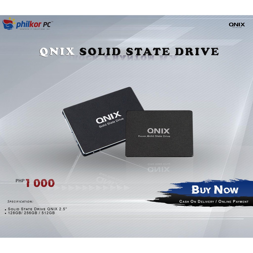Solid Stat Drive QNIX 512 , 240, 120 | Shopee Philippines