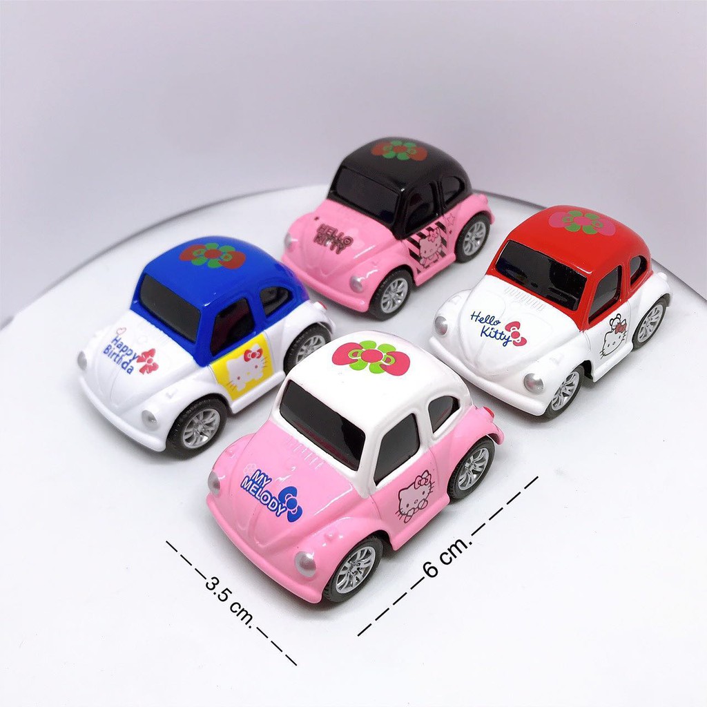 Kitty Diecast Car Metal Has A Built-In Courtyard Pull Back And Run ...