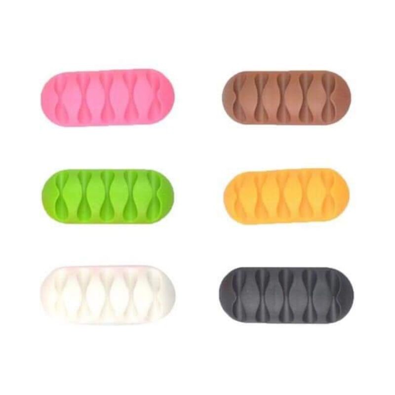 5-slot silicone anti-tangle cable fixing clip | Shopee Philippines