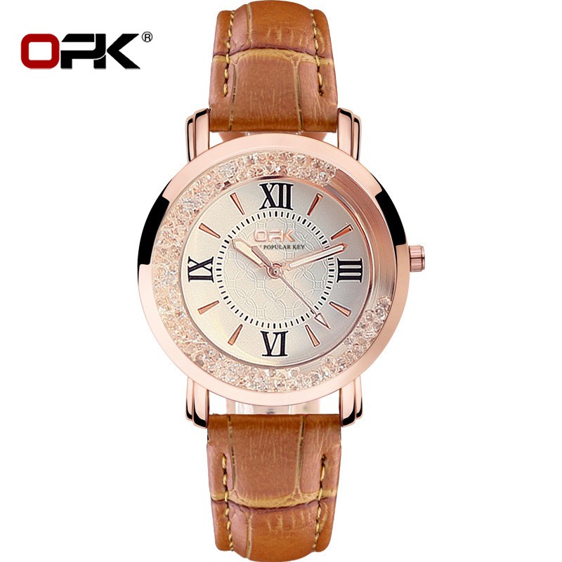 OPK Watch Women Woman Water Proof Girl Original Luminous Roman Numerals ...