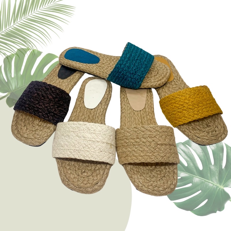 NOELA single strap abaca slipper - Liliw-made sandals | Shopee Philippines