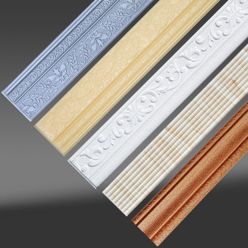 Moulding Wallpaper Wall trim line Corner sticker Boarder on Ceiling ...