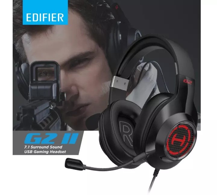 Edifier G2 II 7.1 Gaming Headset Light Weight Design Plug and Unplug ...