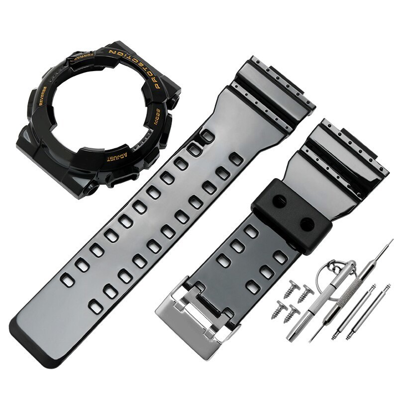 YIFILM Casio Strap Rubber Watch Accessories For G-SHOCK Case Strap GA ...