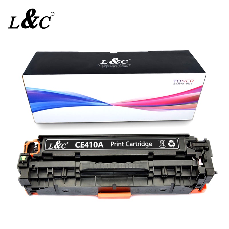 L&C Toner Cartridge CF410A/CF411A/CF412A/CF413A Black Cyan Magenta Yellow For HP Printer ...