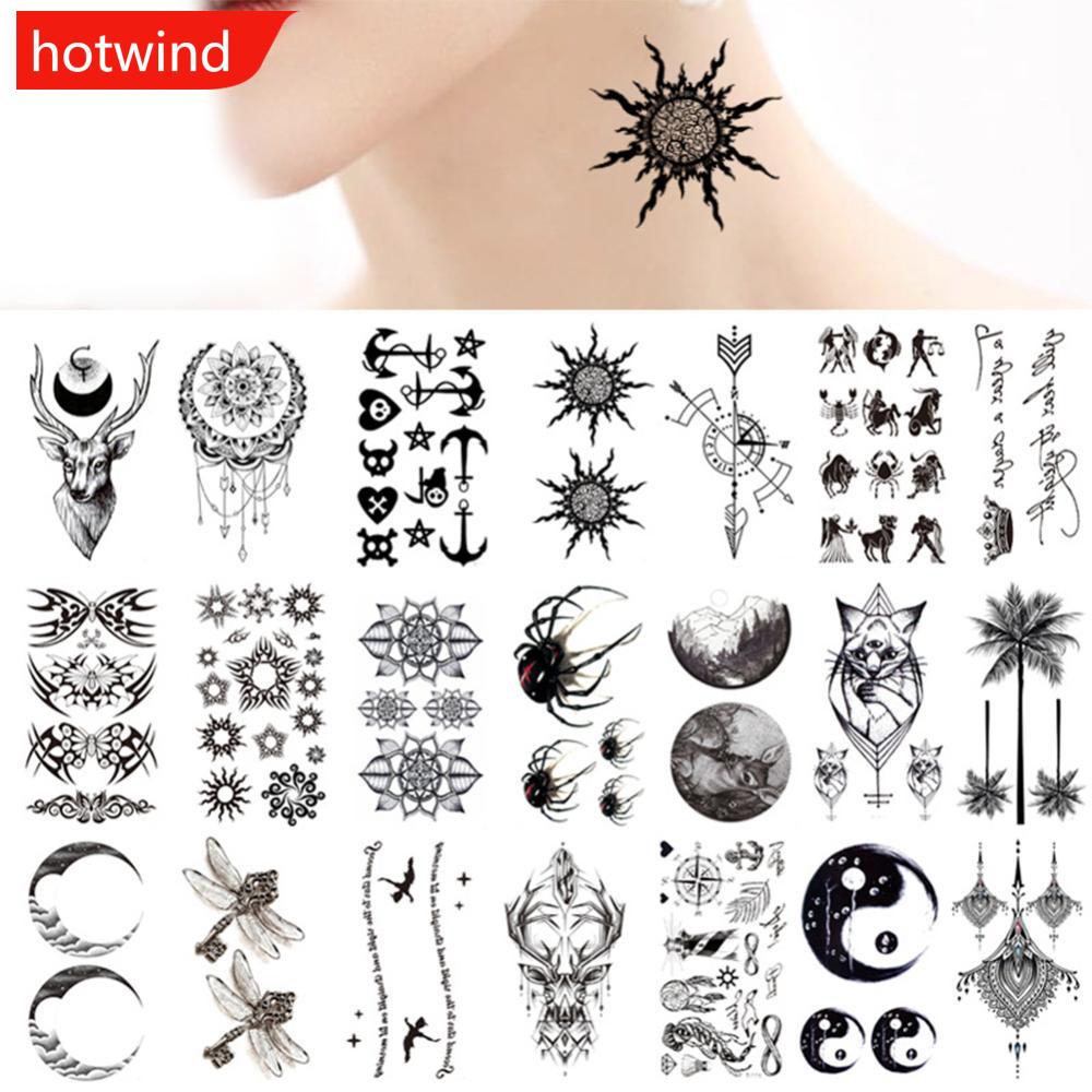 HW Temporary Small Fresh Tattoo Stickers Waterproof Long Lasting Tattoo ...