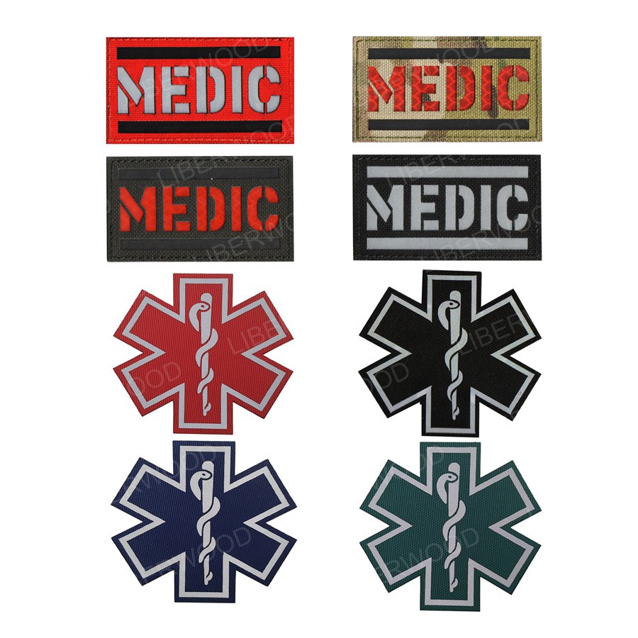 IR Multicam Infrared MED Medical MEDIC Patch RESCUE EMS EMT Cross Star ...