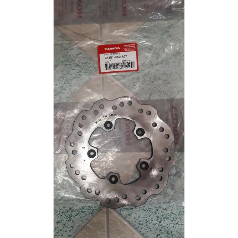 ORIGINAL (DISK PLATE / ROTOR DISK) CLICK v2 150i game changer V3 125i ...