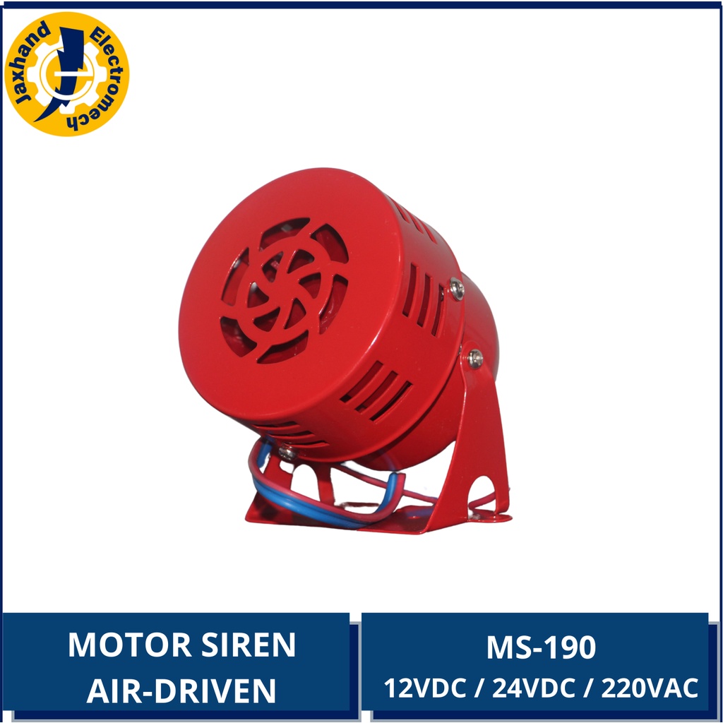Motor Siren Air Driven 114dB, 12VDC, 24VDC, 220VAC | Shopee Philippines
