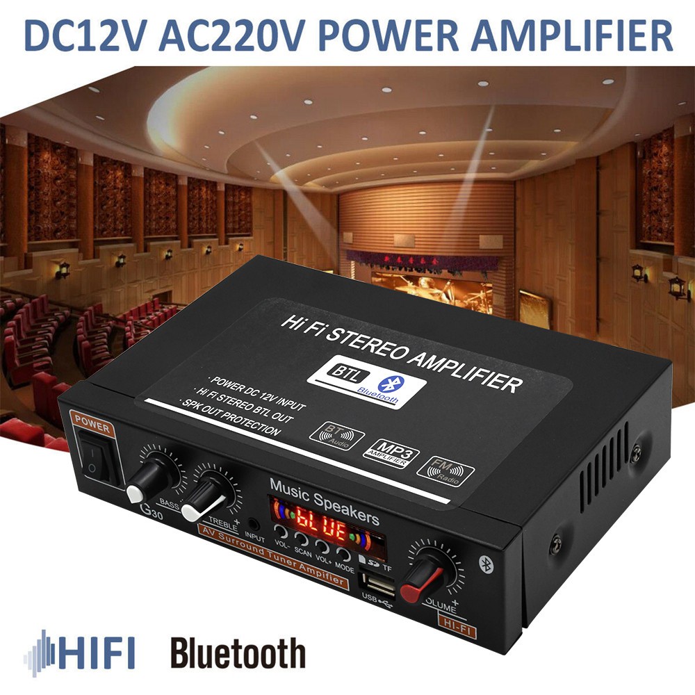 mini amplifier with bluetooth 800W Audio Amplifier With Bluetooth ...