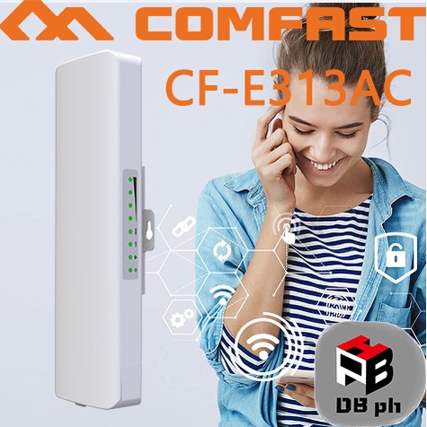 COMFAST CF-E313AC 900Mbps 5.8Ghz Outdoor Wireless AP Bridge 5KM WIFI ...
