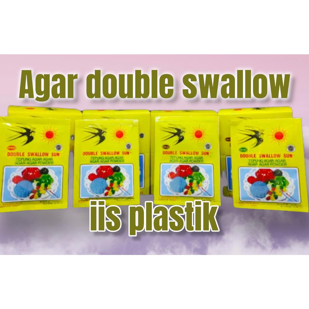 Agar agar double swallow sun sachet 7gram / agar agar powder stamp two ...