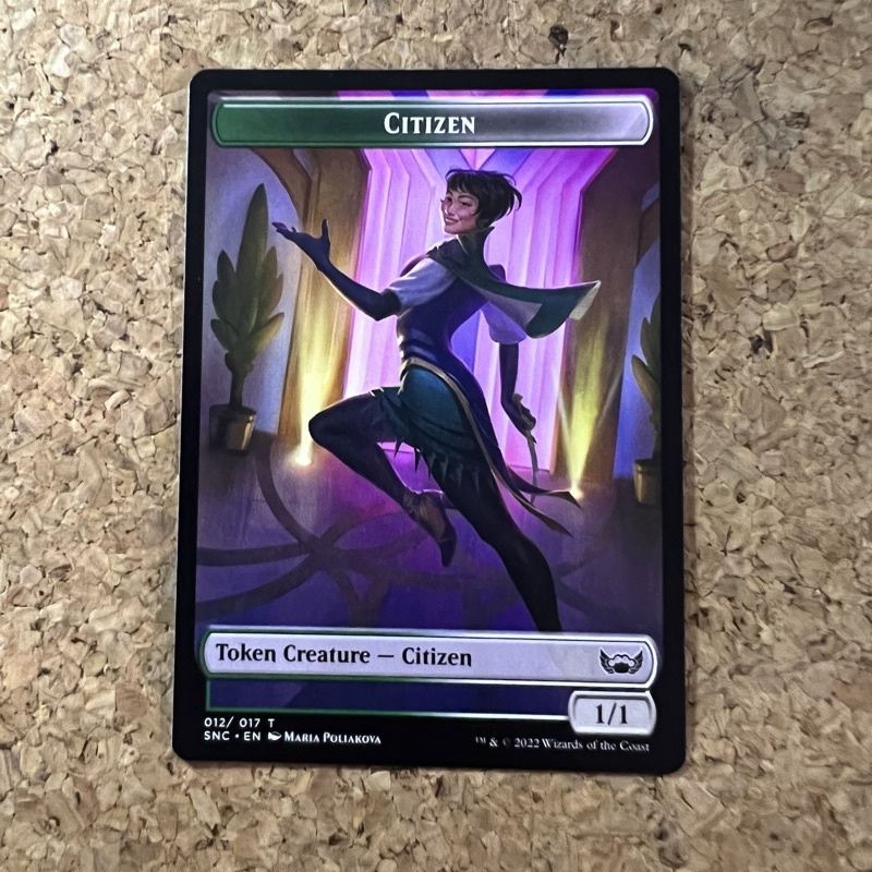 MTG CITIZEN TOKEN | STREETS OF NEW CAPENNA | MAGIC THE GATHERING ...