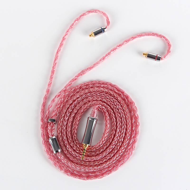 XINHS 16 Core Pink 5N Single Crystal Copper Silver Plated Upgrade Cable ...
