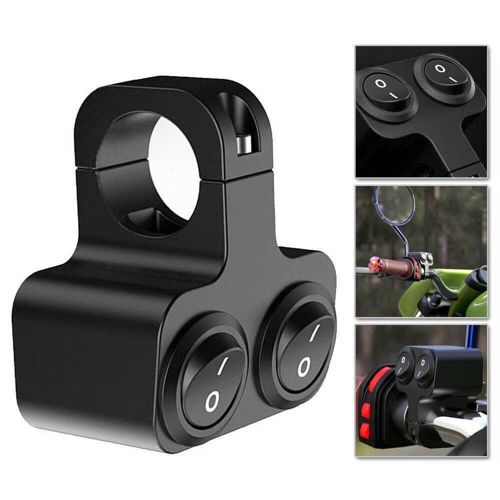 Mini Driving Light Switch Motorcycle Handlebar Double Button Switch ...